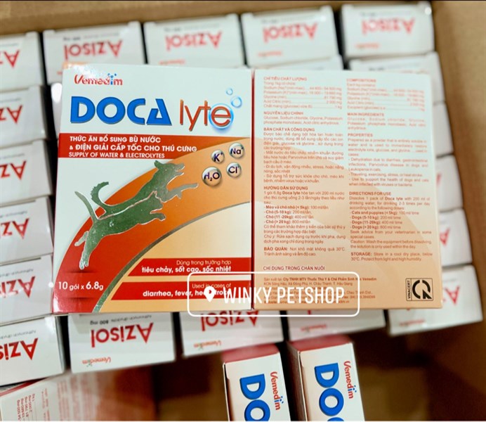 Docalyte-Bù nước và điện giải cấp tốc cho chó mèo - gói - WINKY PETSHOP